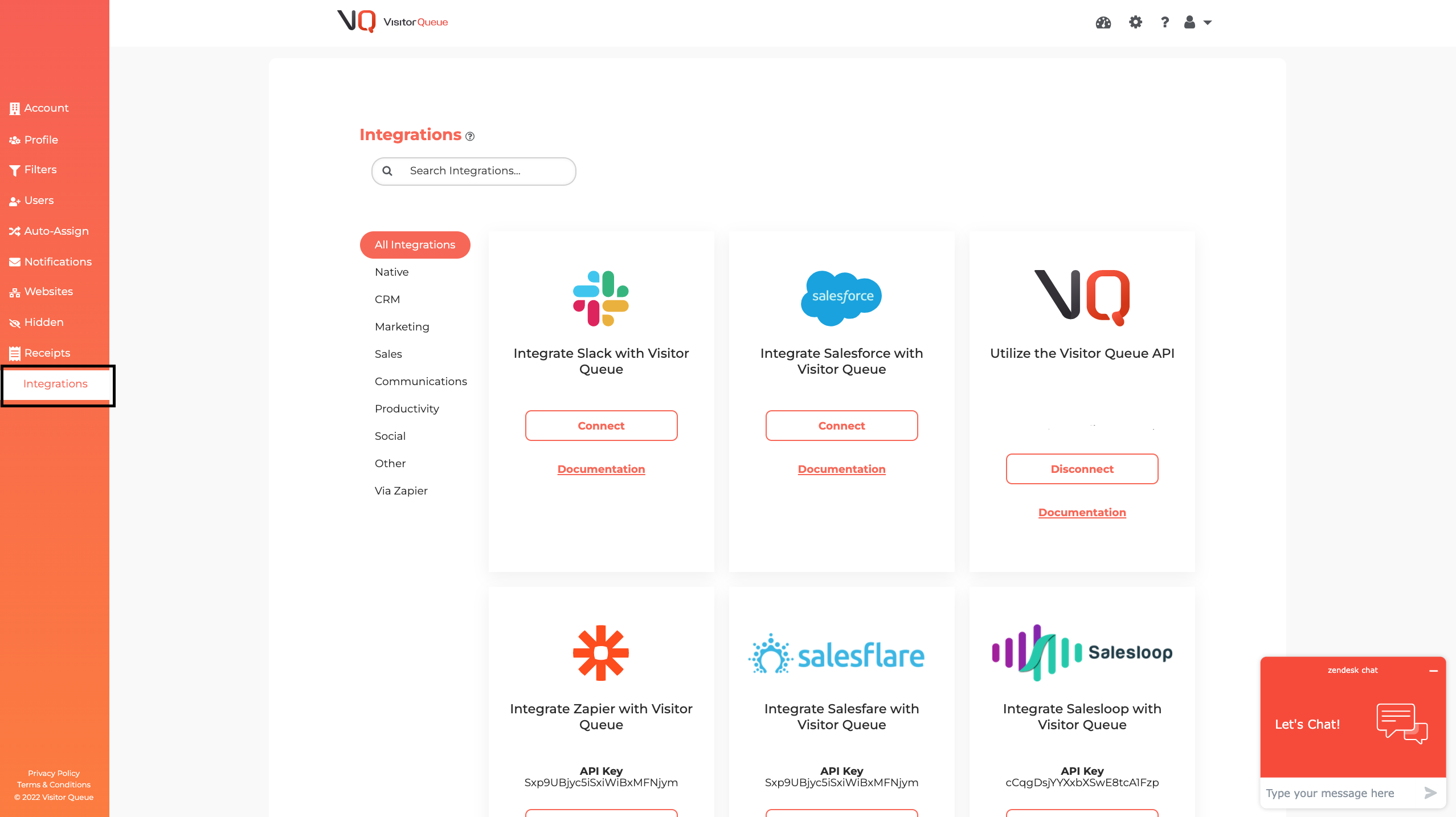 How to Setup a Salesforce Integration – Visitor Queue Resource Centre